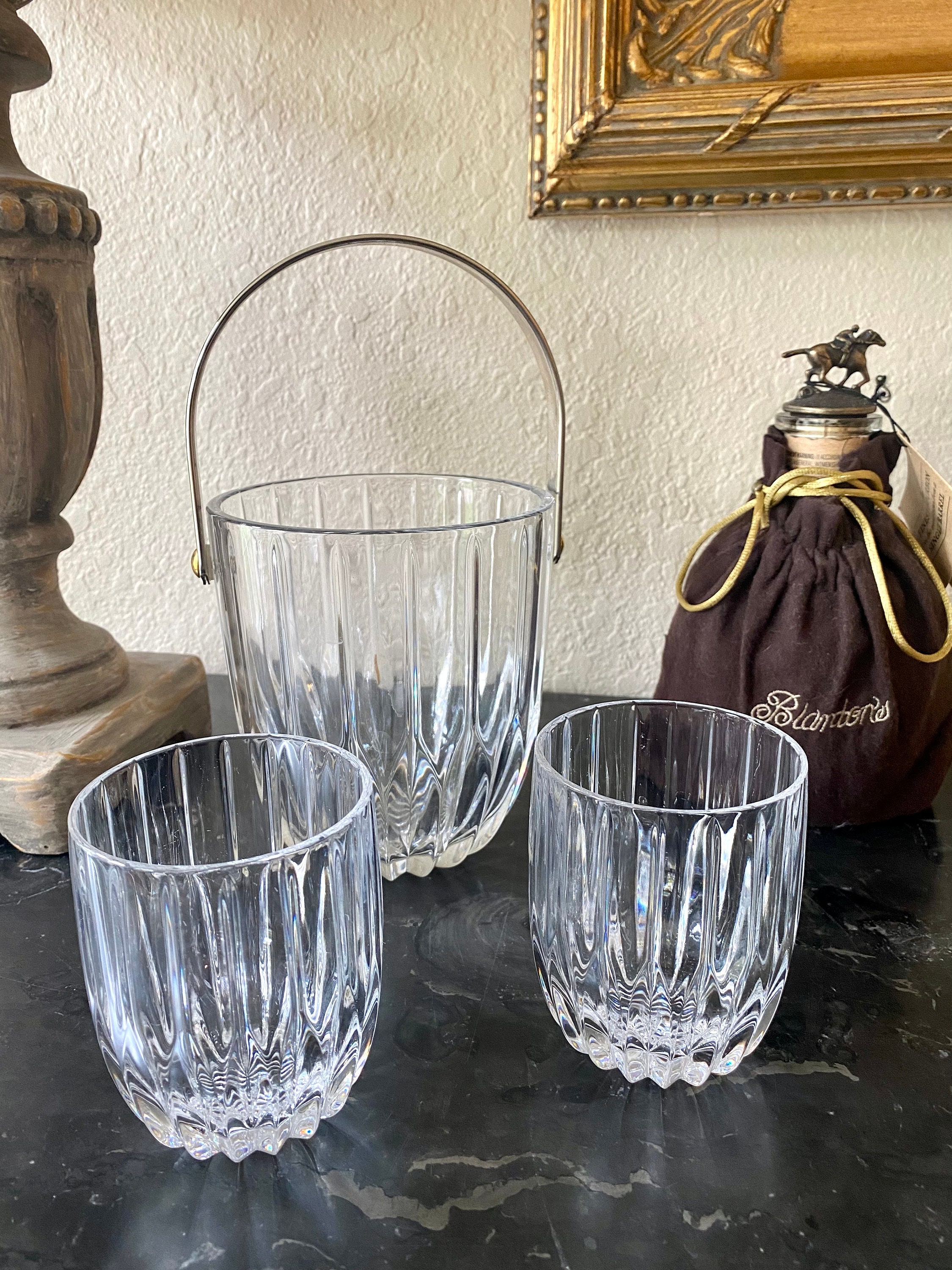 3-piece Crystal Bar Set - Mikasa “park Lane” Double Old Fashioned ...