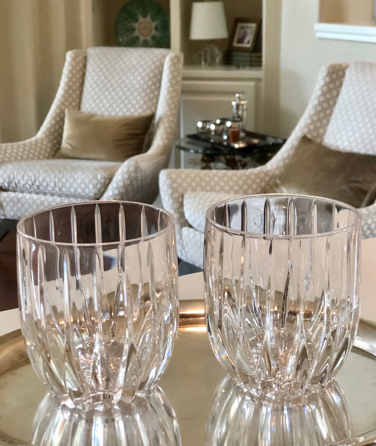 3-piece Crystal Bar Set - Mikasa “park Lane” Double Old Fashioned ...