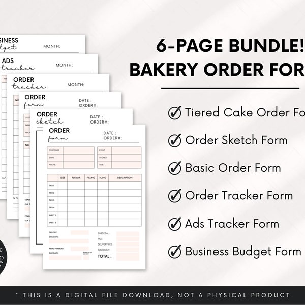 Cake Order Form - Etsy