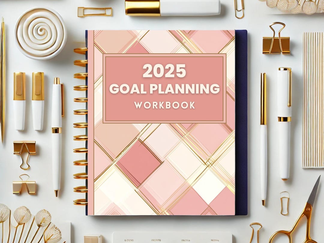 2025 Goal Planning Workbook | Digital Goal Planner & Tracker | Vision ...