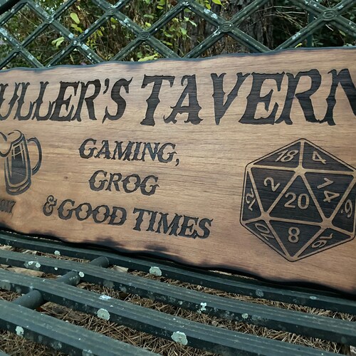 Dungeons and Dragons Wall Sign Personalized Dnd Tavern Sign - Etsy