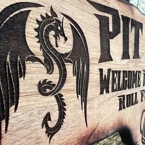 Dungeons and Dragons Sign Gift - Rustic Dnd Tavern Decor - Custom Dnd ...