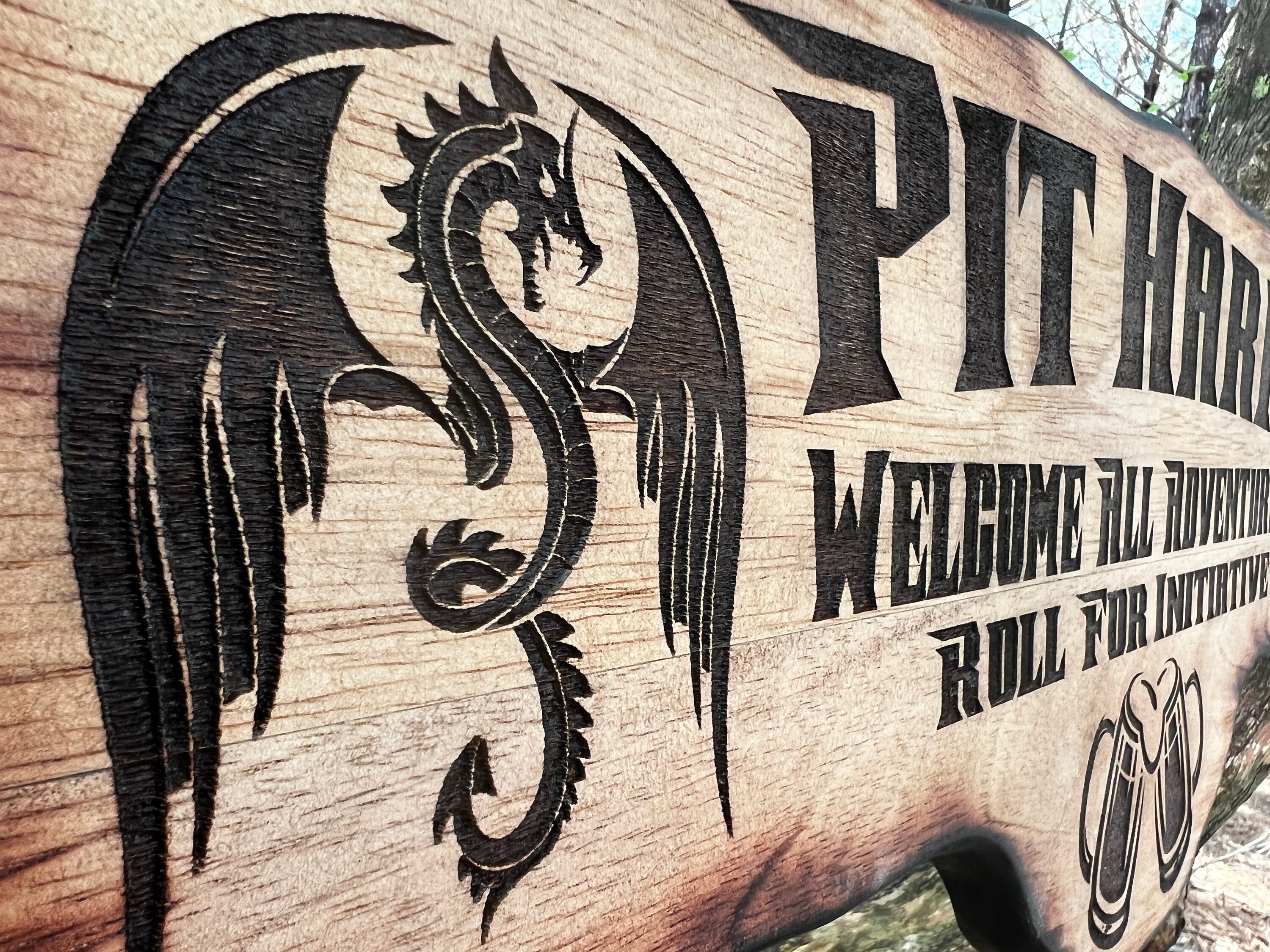 Dungeons and Dragons Sign Gift Rustic Dnd Tavern Decor - Etsy