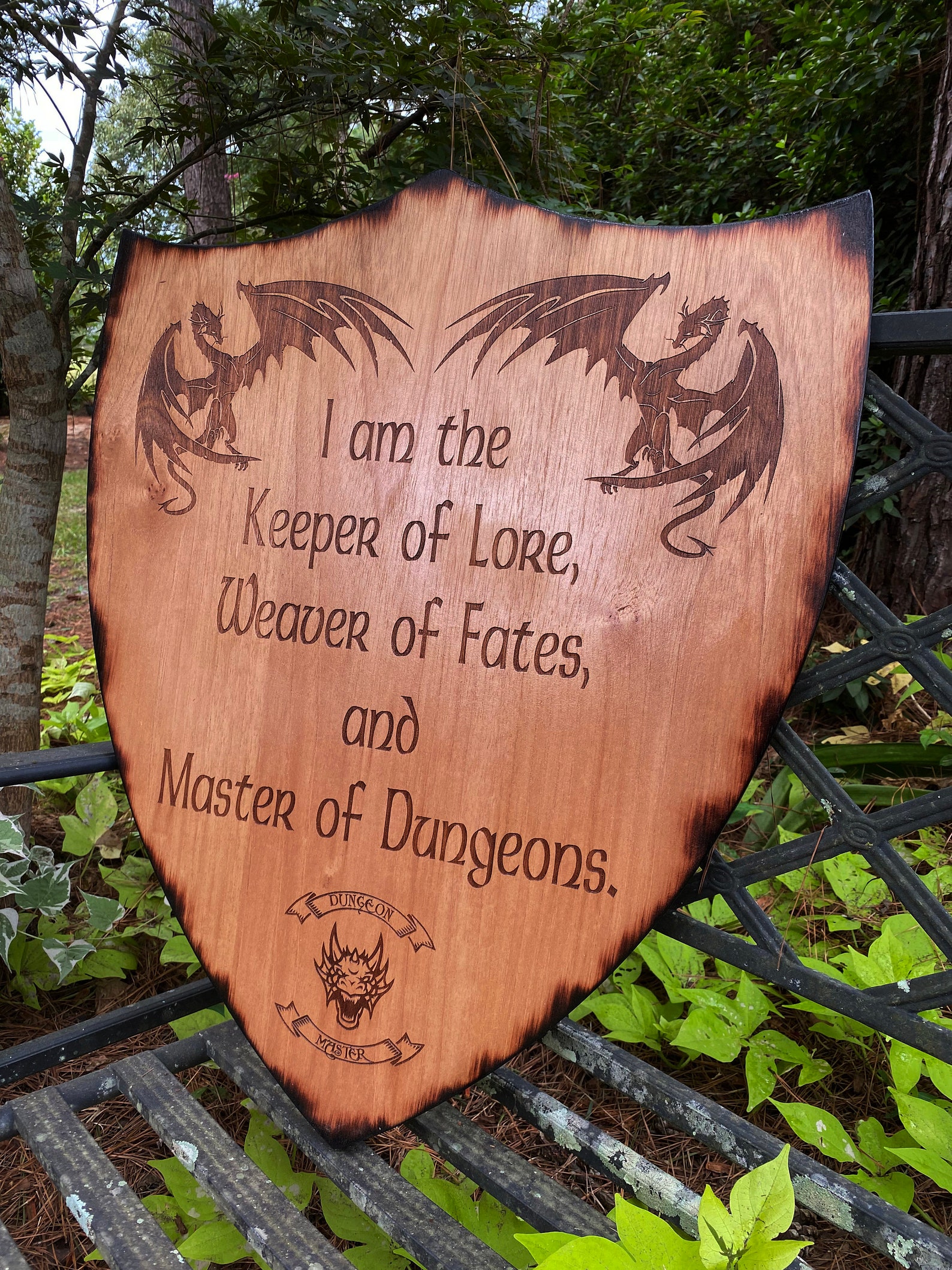 Personalized Medieval Dungeons and Dragons Shield - Dnd Shield Gift ...