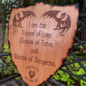 Personalized Medieval Dungeons and Dragons Shield - Dnd Shield Gift ...