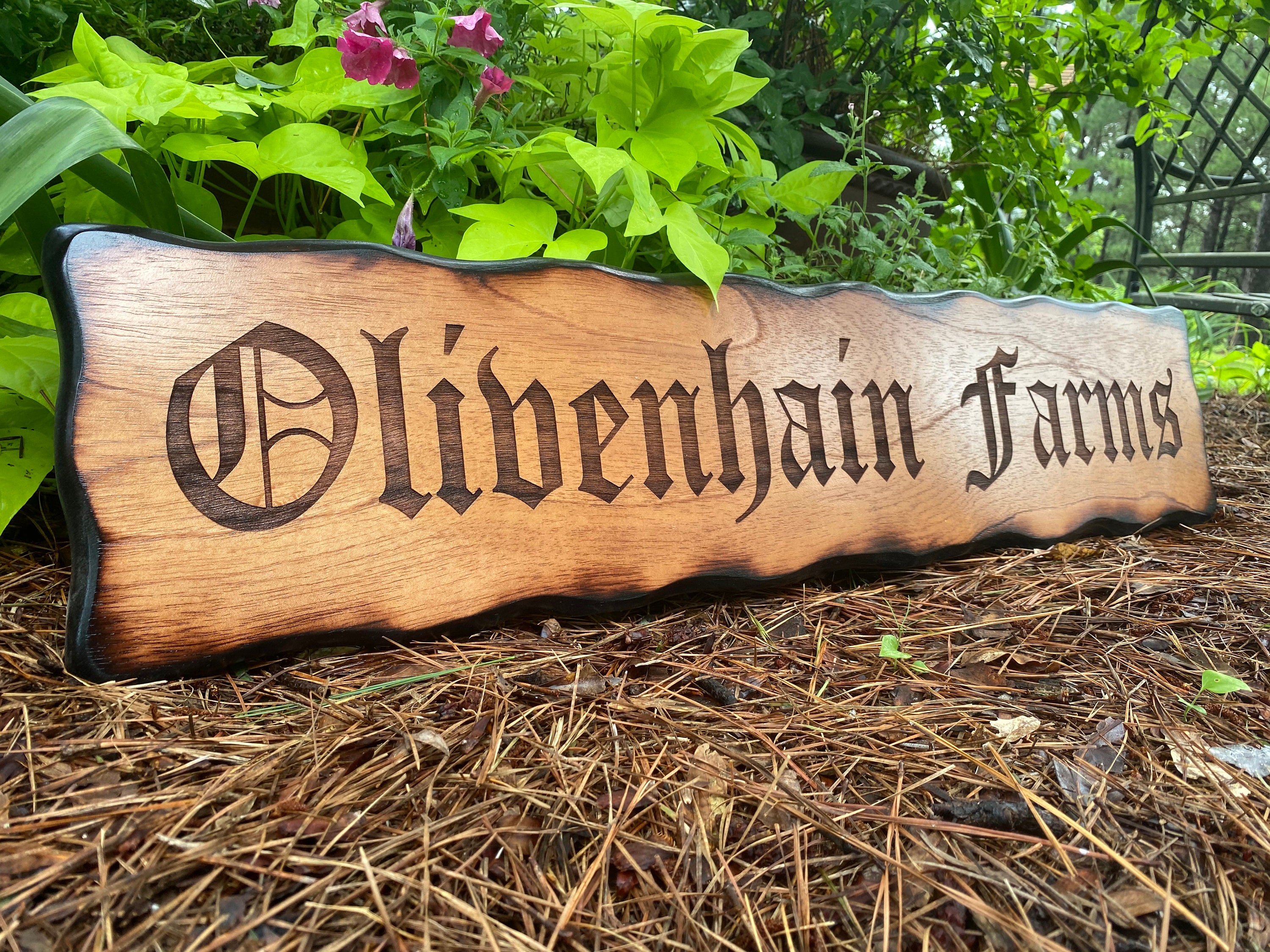 Personalized Rustic Driveway Address Sign, Engraved Western Wall Art ...