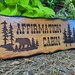Outdoor Personalized Rustic Bear Sign, Cabin Western Wall Art, Rustic ...