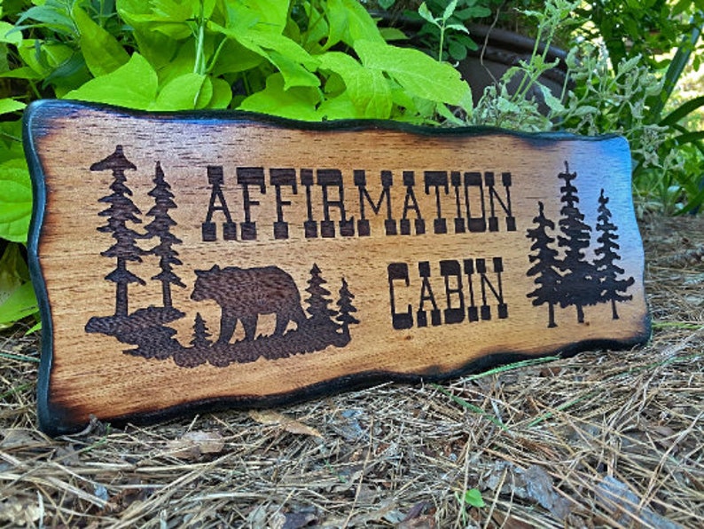 Outdoor Personalized Rustic Bear Sign Cabin Western Wall Art - Etsy