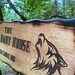 Rustic Western Wolf Custom Decor, Personalized Outdoor Wood Sign ...
