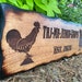 Personalized Chicken Farm Sign Decor, Large Outdoor Wood Chicken Coop ...