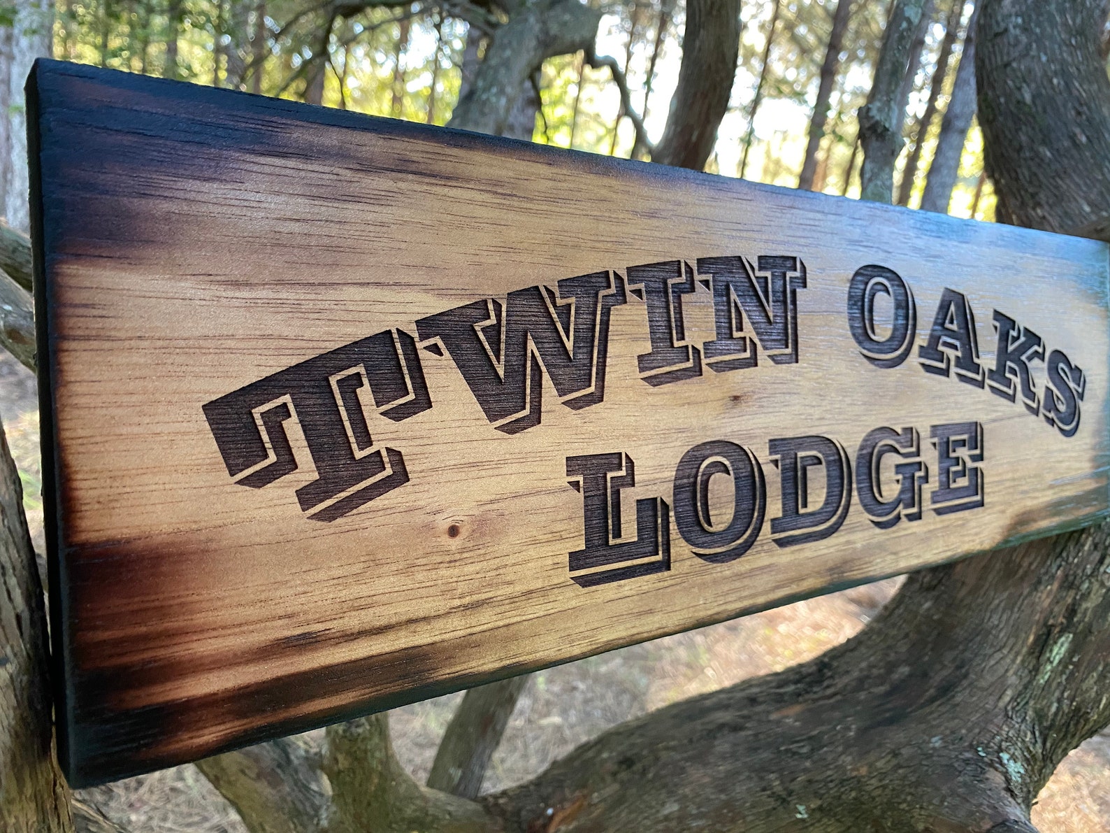 Personalized Western Lodge Name Sign, Rustic Cabin Wall Decor, Engraved ...