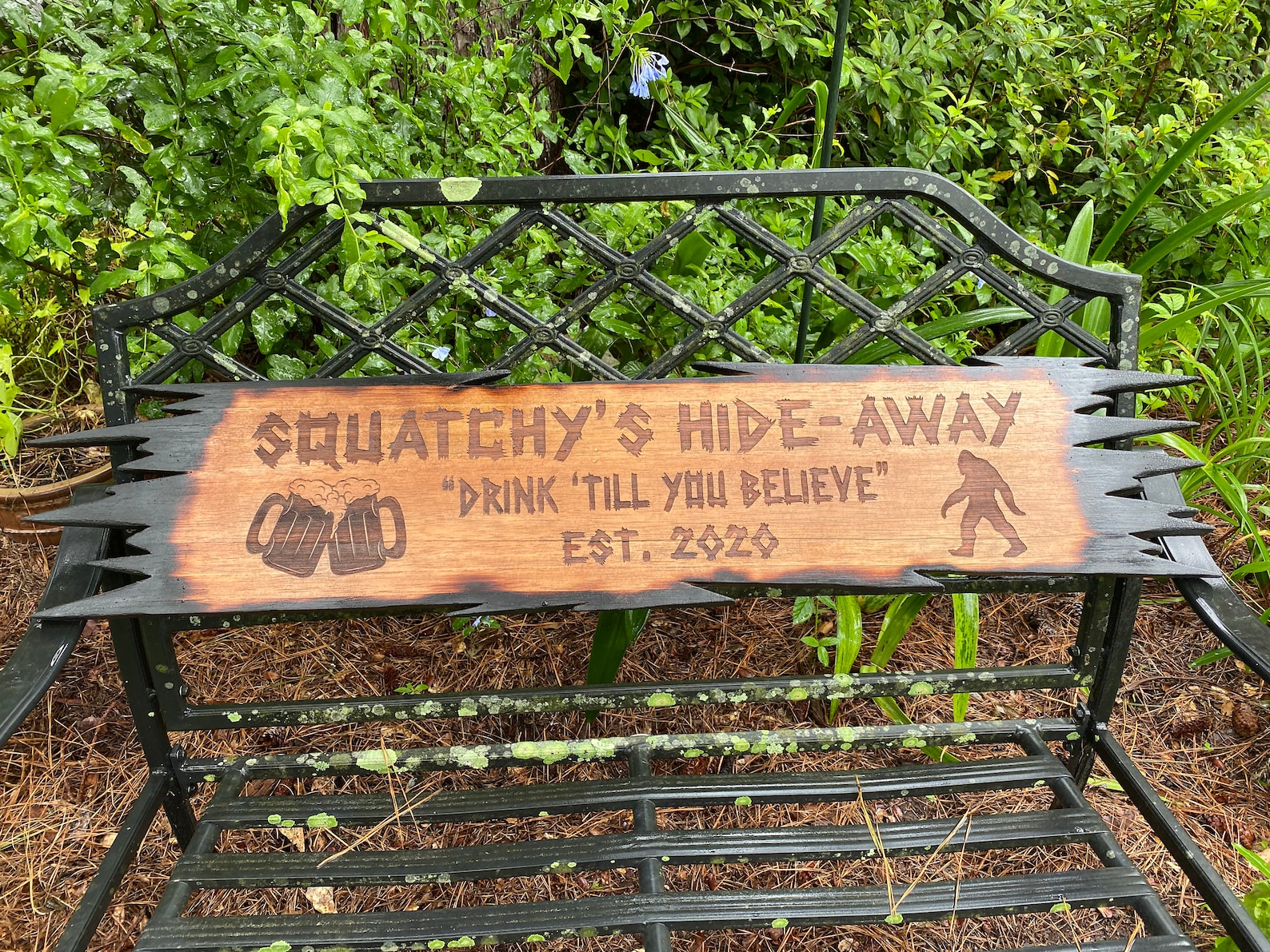 Personalized Western Wood Bar Sign Custom Rustic Outdoor | Etsy