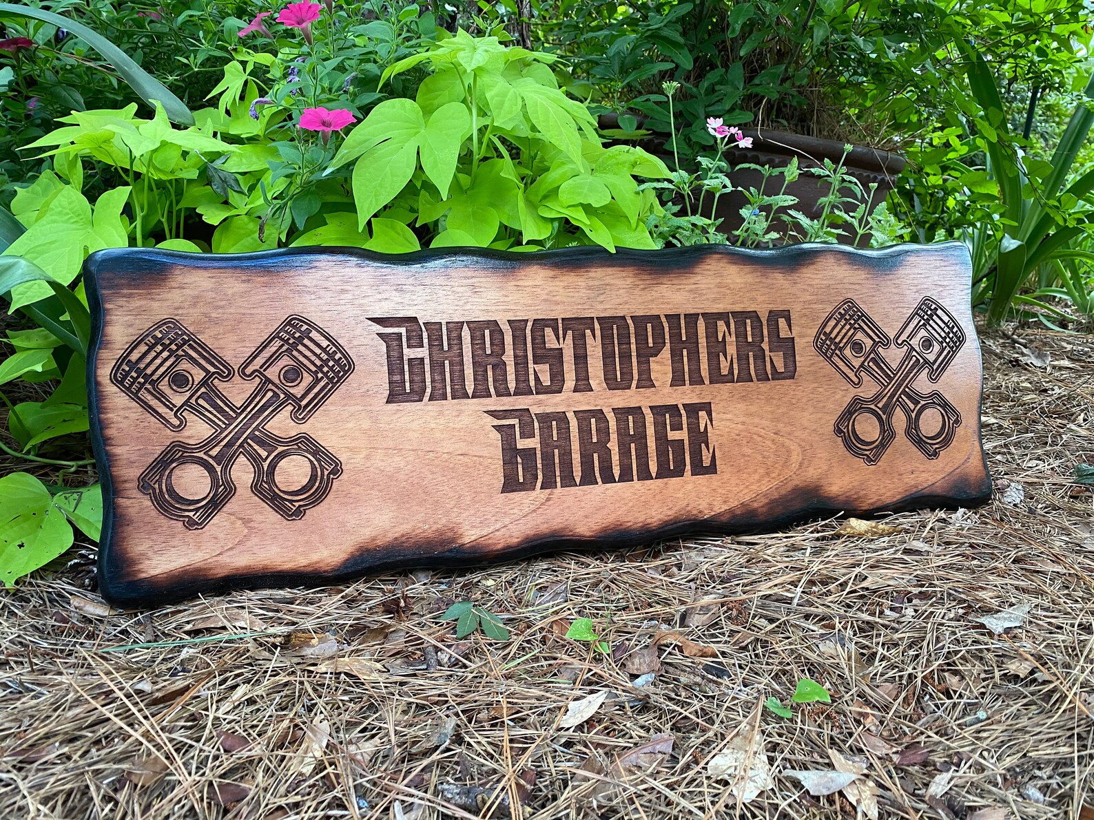Garage and Workshop Wood Sign Personalized Dad Gift Carved - Etsy