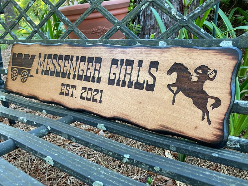 Western Wood Horse Ranch Sign Outdoor Custom Rustic Horse - Etsy