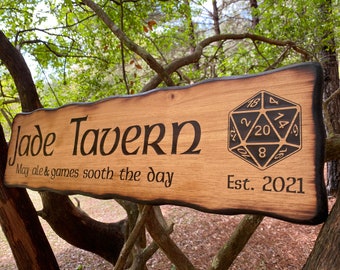 Dungeons and Dragons Gift Tavern Sign Personalized Dnd | Etsy