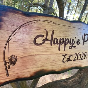 Custom Wood Lake House Sign, Outdoor, Personalized Fishing Cabin Decor ...