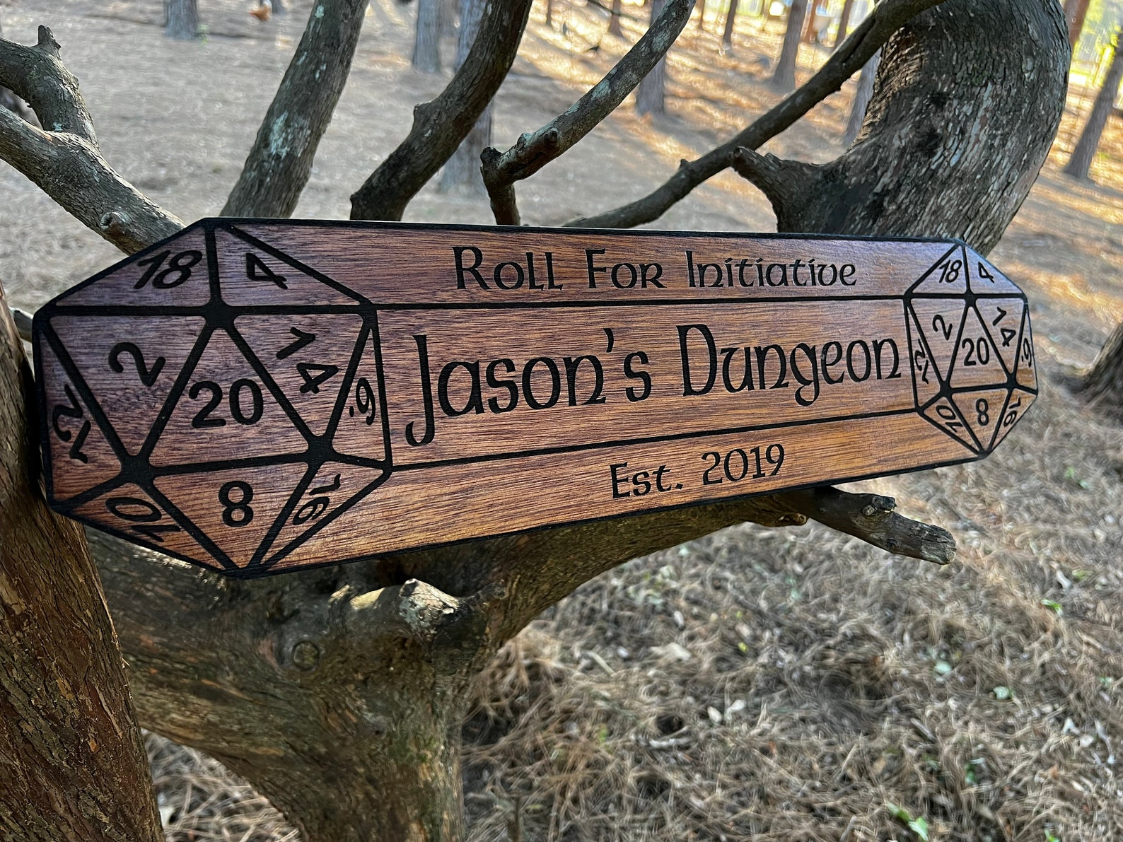 Custom Dnd D20 Dungeon Sign Personalized Dungeons and - Etsy