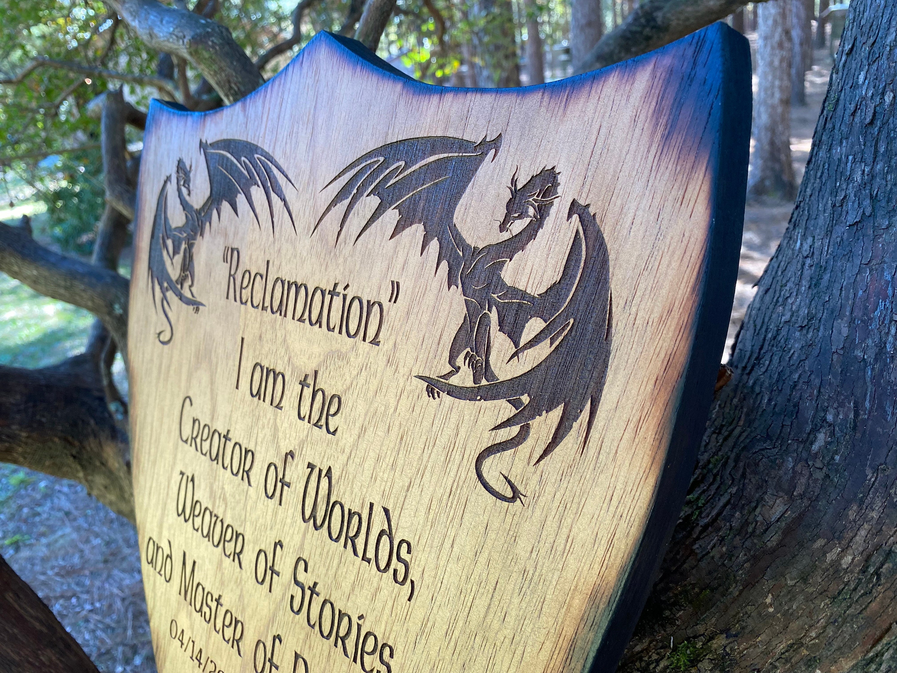 Personalized Medieval Shield - Personalized Dungeons and Dragons Wall ...