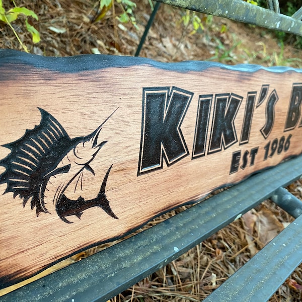 Saltwater Fishing Sign - Etsy