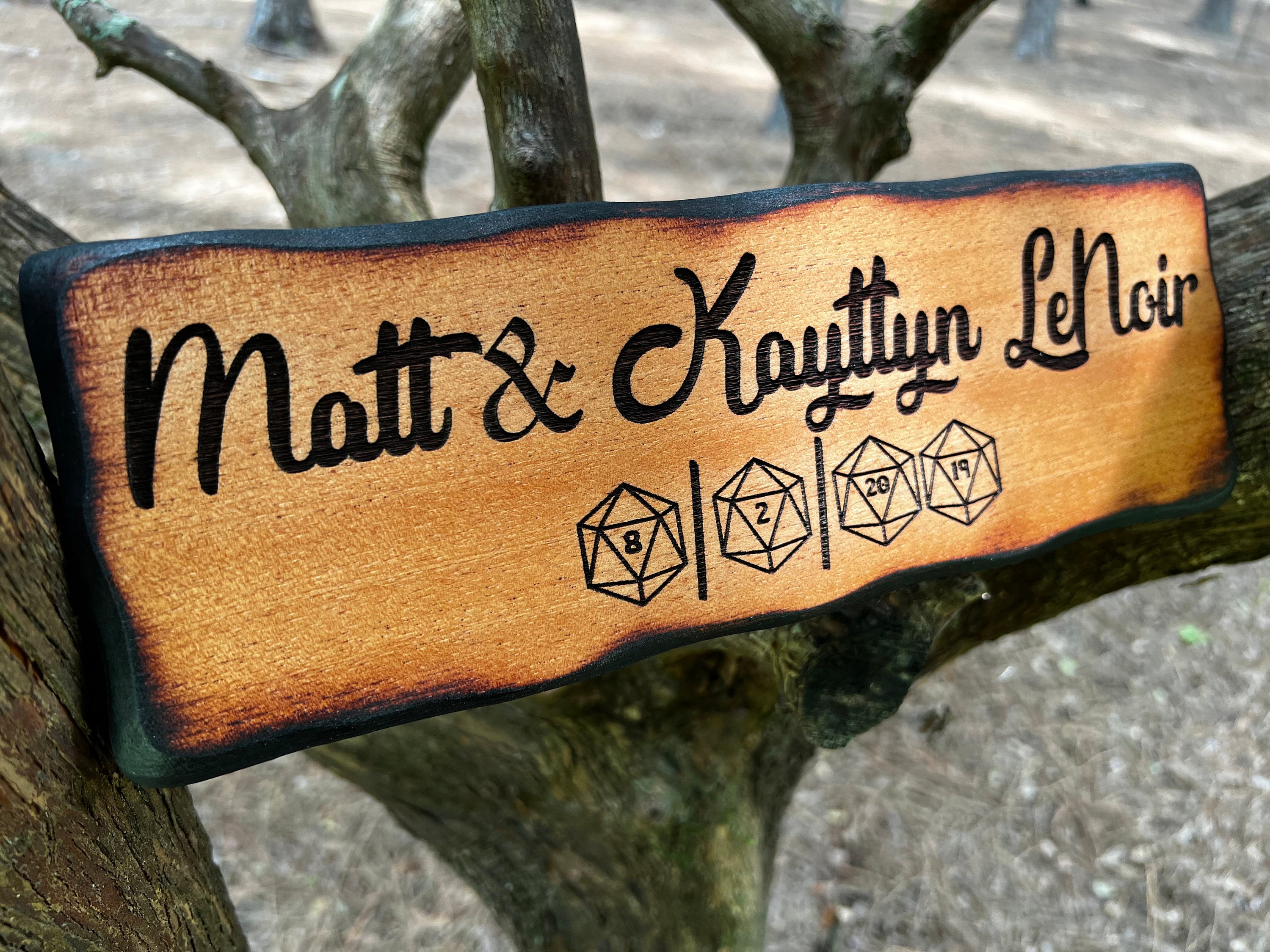 Personalized Dnd D20 Date Sign Custom Dungeons and Dragons - Etsy