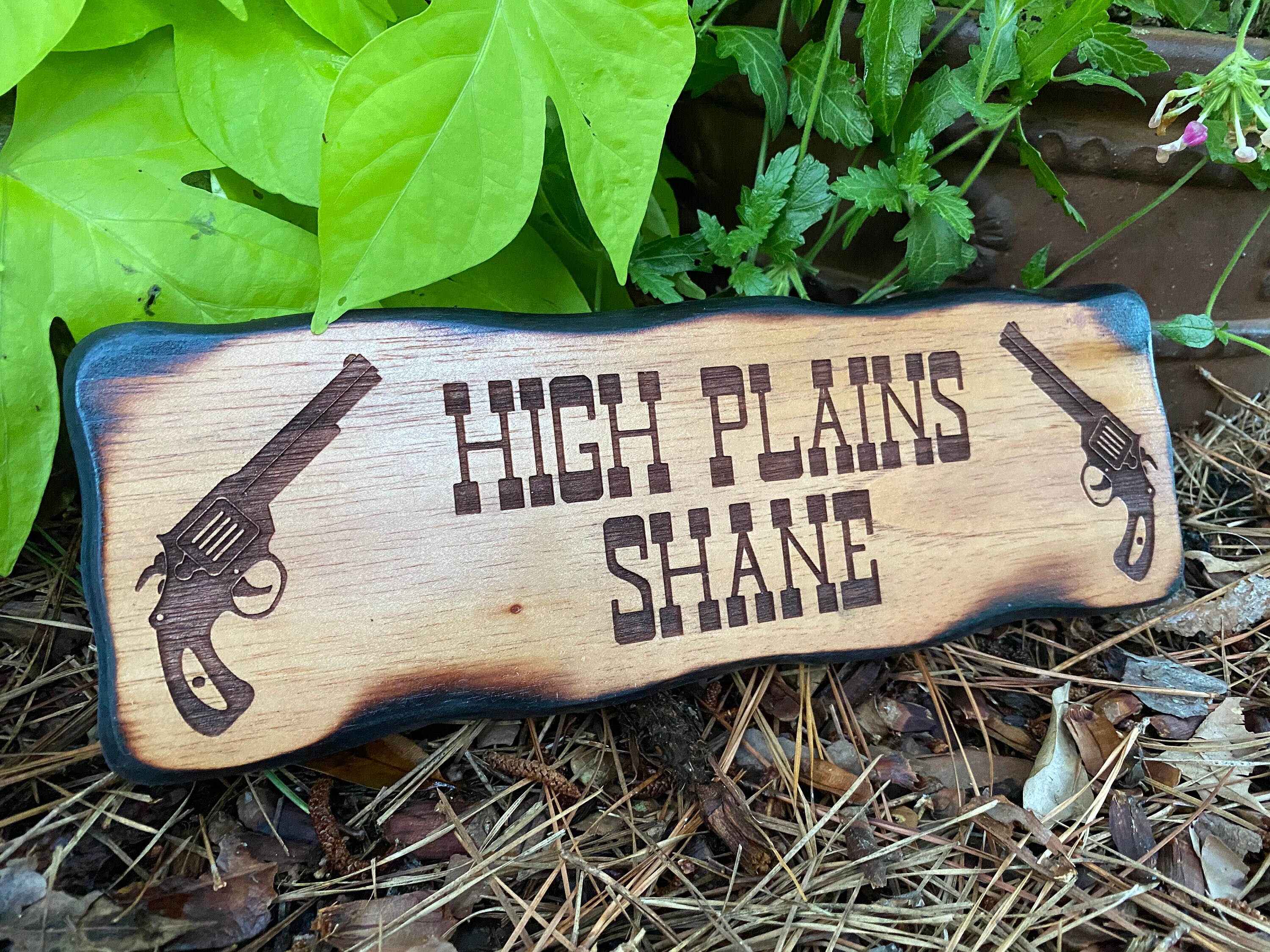 Personalized Western Wood Engraved Sign Pistol Custom Wall - Etsy