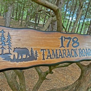 Outdoor Personalized Rustic Bear Sign, Cabin Western Wall Art, Rustic ...