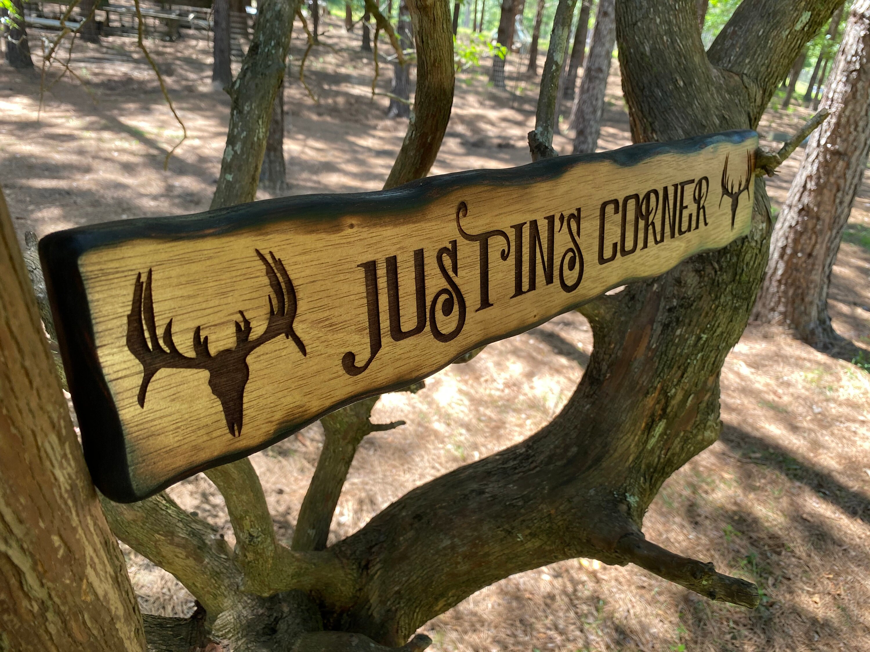 Outdoor Wood Hunting Lodge Sign ,father's Day, Rustic Western Decor ...