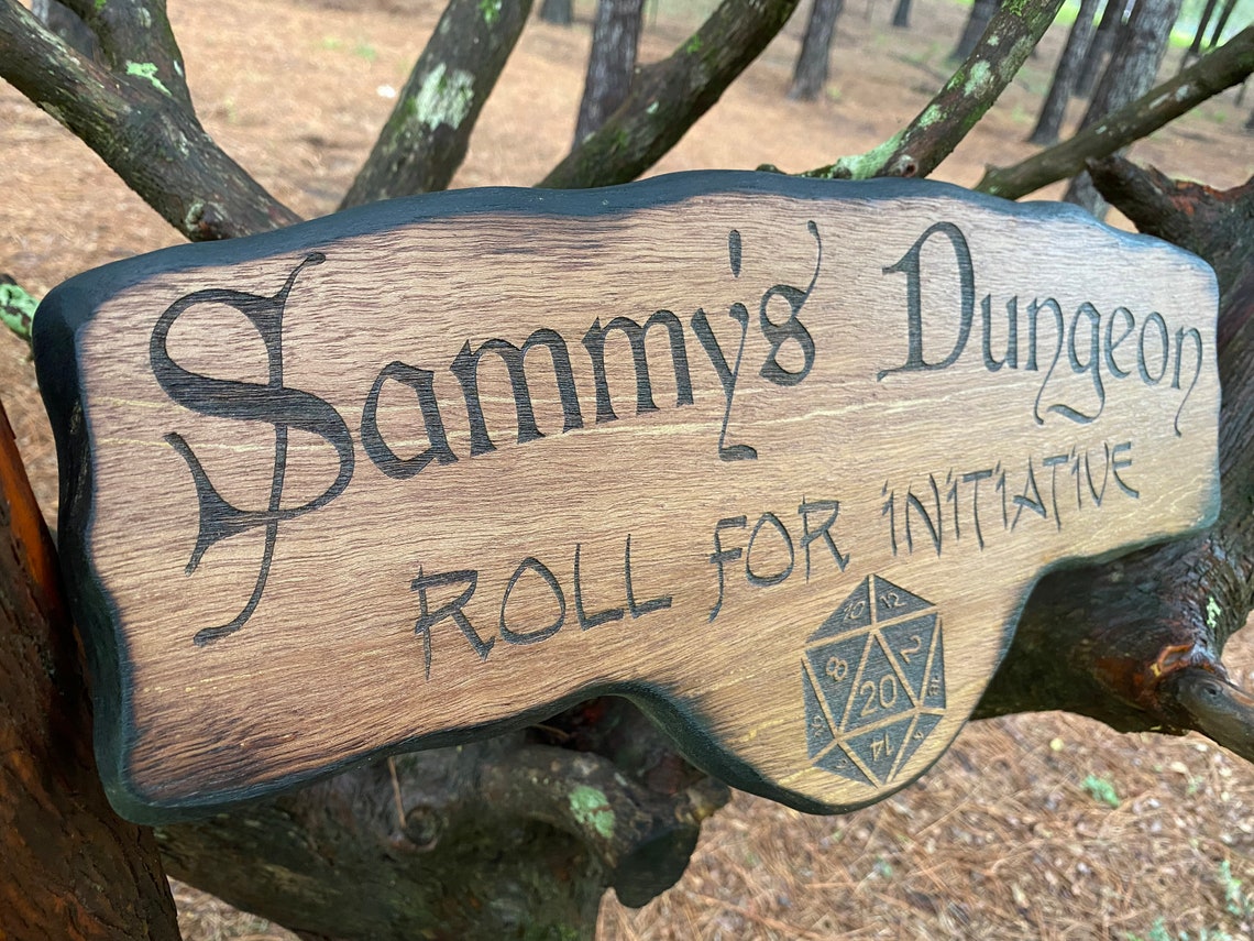 Dungeons and Dragons Gift Custom Dnd Sign Personalized - Etsy