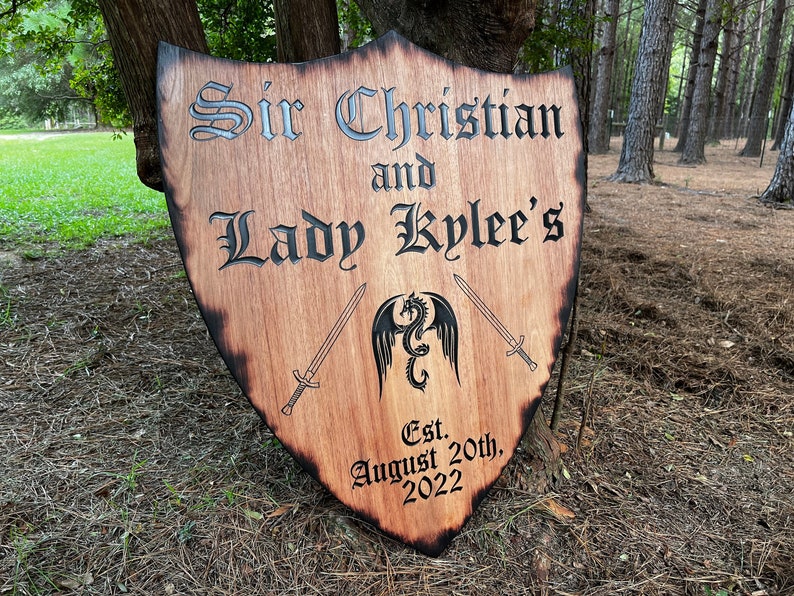 Personalized Dnd Medieval Dragon Shield Dungeons and Dragons - Etsy