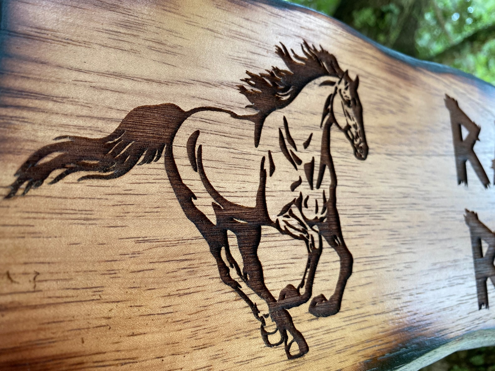 Western Ranch House Wood Sign Custom Handmade Outdoor | Etsy