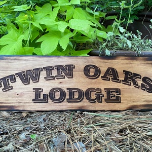 Personalized Western Lodge Name Sign, Rustic Cabin Wall Decor, Engraved ...