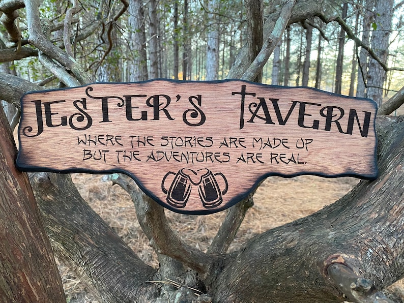 Dnd Tavern Sign Gift Dungeons and Dragons Custom Dnd Sign - Etsy