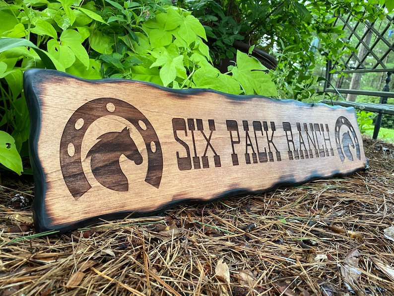 Personalized Rustic Western Ranch Wood Sign Custom Handmade - Etsy