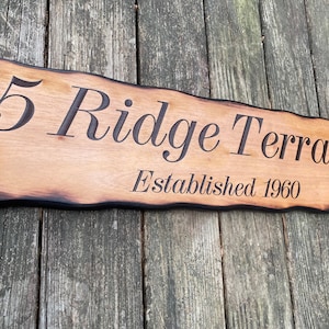 Personalized Rustic Driveway Address Sign, Engraved Western Wall Art ...