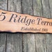 Personalized Rustic Driveway Address Sign, Engraved Western Wall Art ...