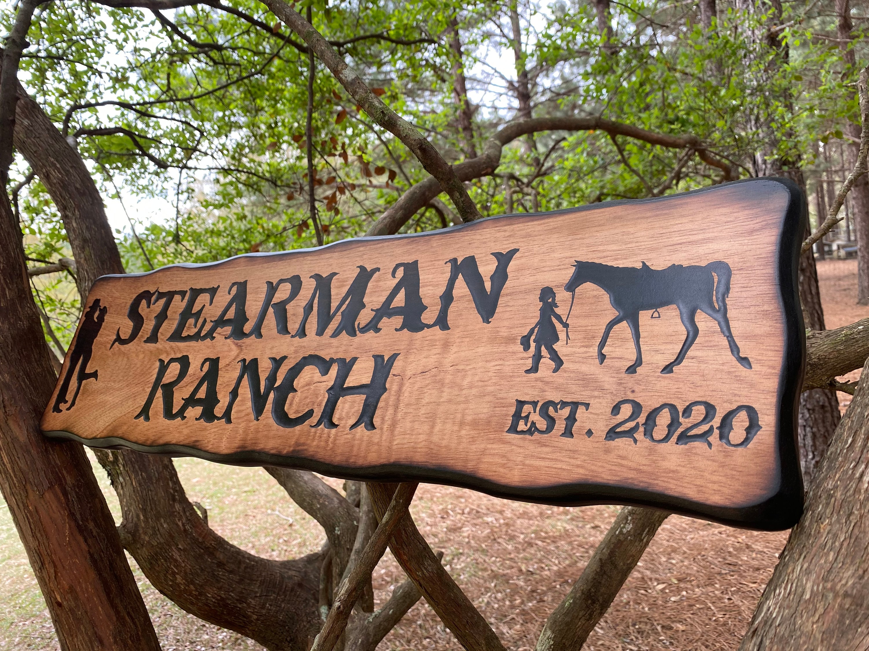 Wooden Ranch Entry Signs