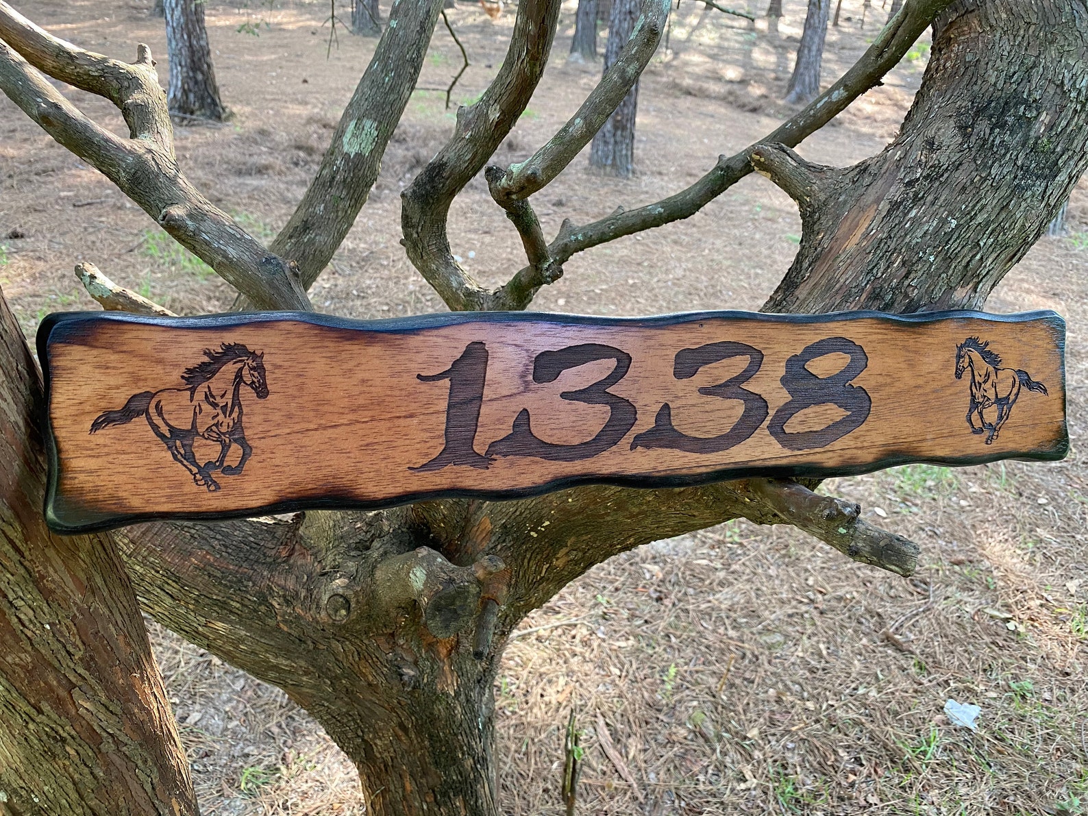 Rustic Ranch House Address Sign Personalized Wood Western | Etsy