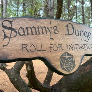 Dungeons and Dragons Gift Custom Dnd Sign Personalized Rustic Tavern ...