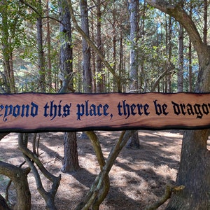 Personalized Dnd Wood Sign - Medieval Wall Decor - Dungeons and Dragons ...