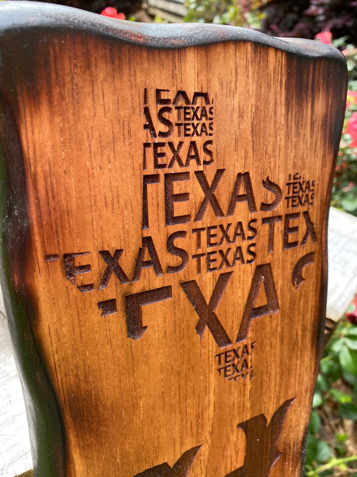Outdoor Texas Welcome Sign - Home Entrance - Family Name - Carved ...