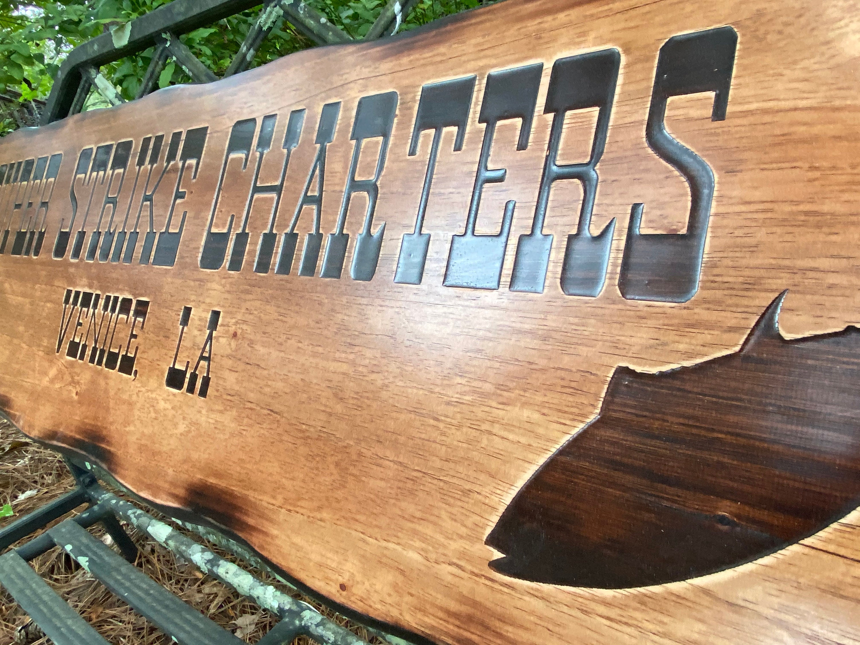 Personalized Outdoor Wood Fish Sign Custom Lake House Carved - Etsy