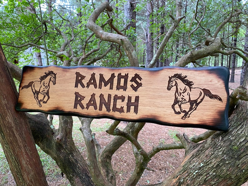 Oversized Western Horse Ranch Sign Large Farm Decor Cowboy - Etsy