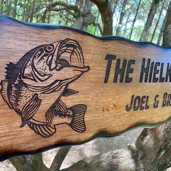 Outdoor Lake Address Name Sign - Etsy