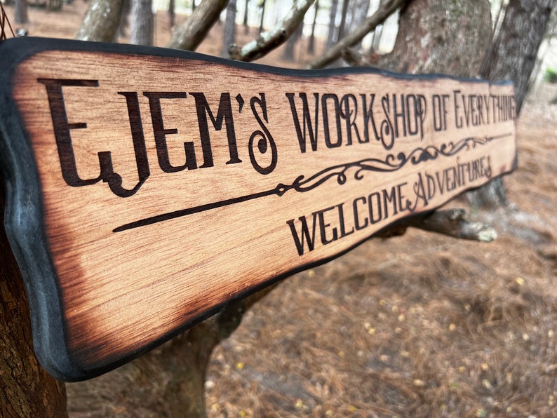 Custom Dnd Tavern Bar Sign Engraved Wood Hanging Sign - Etsy