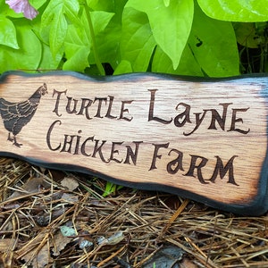 Outdoor Chicken Wood Decor Sign, Large Personalized Chicken Coop Wall ...