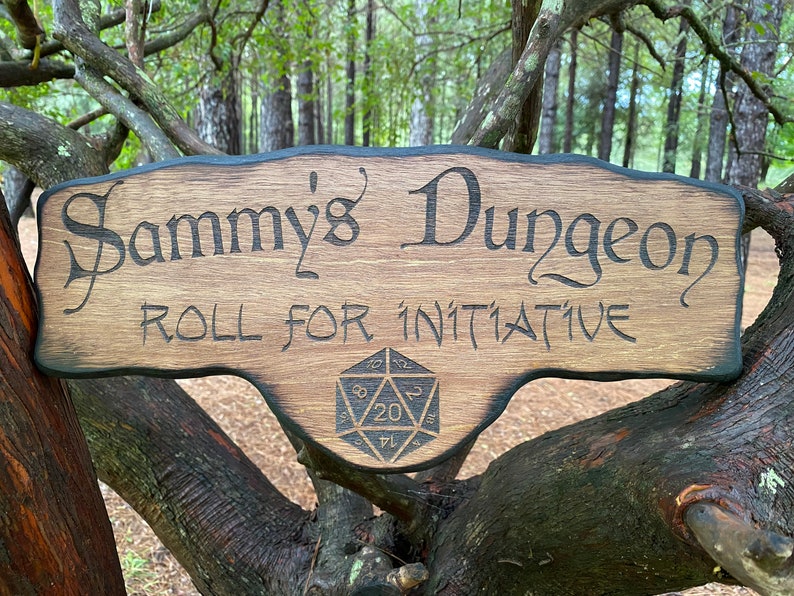 Dungeons and Dragons Gift Custom Dnd Sign Personalized - Etsy