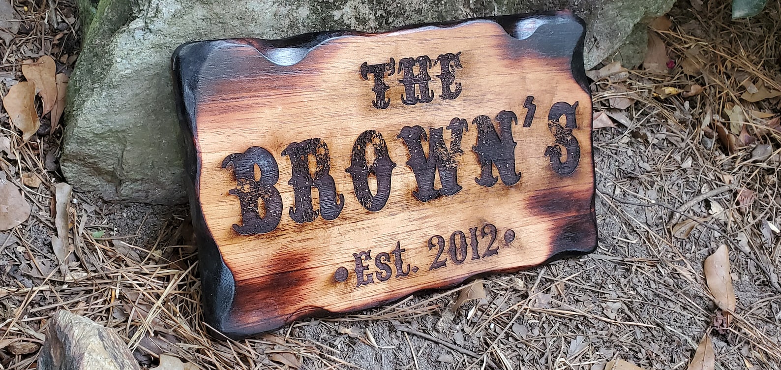 Personalized Western Family Name Signs, Outdoor and Indoor, FREE ...