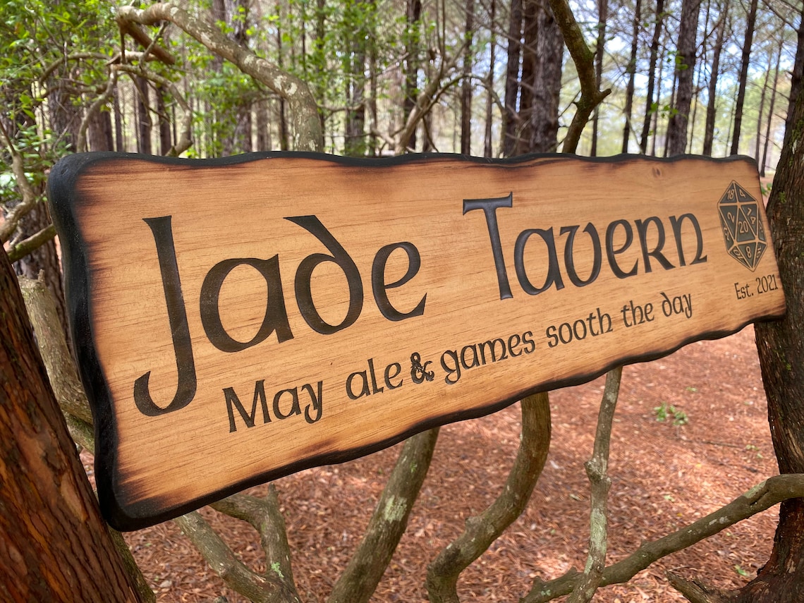 Dungeons and Dragons Wall Sign Personalized Dnd Tavern Sign - Etsy