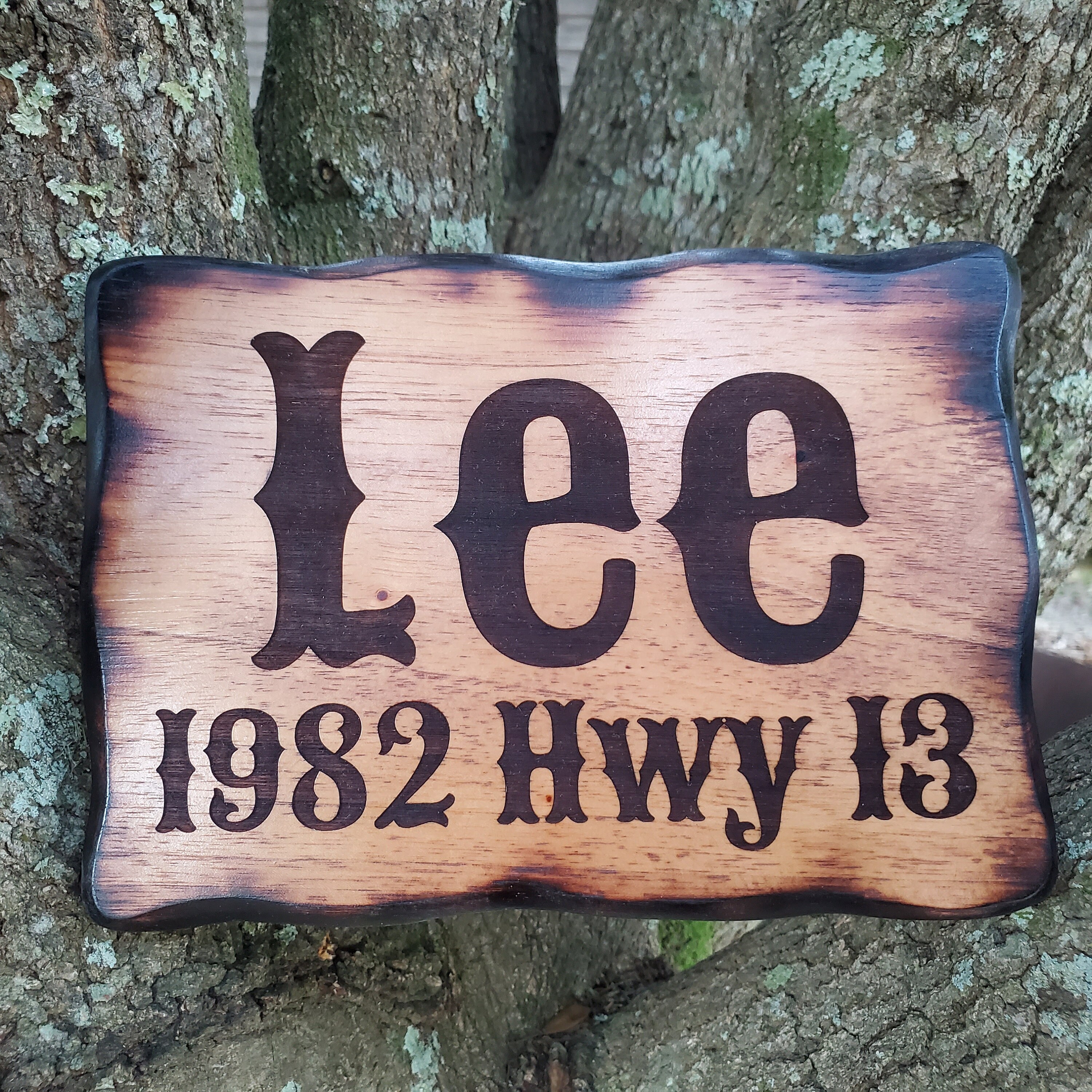 Personalized Family Sign Outdoor Address Rustic Wood - Etsy