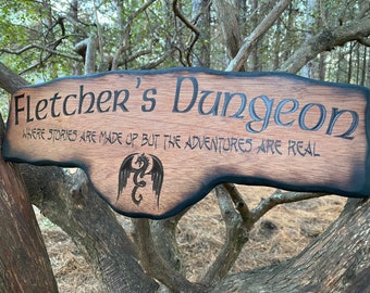 Dungeons and Dragons Sign / Dnd Logo / Bookcase Display / - Etsy